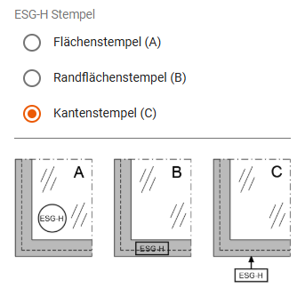 ESG-H Kantenstempel